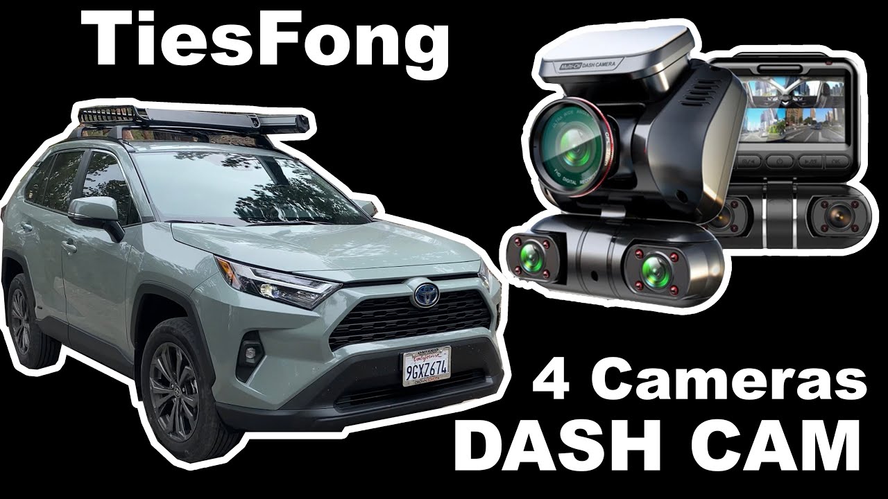 TiESFONG M10max - 4 Camera DASH CAM - Unboxing - Installation - Review ...