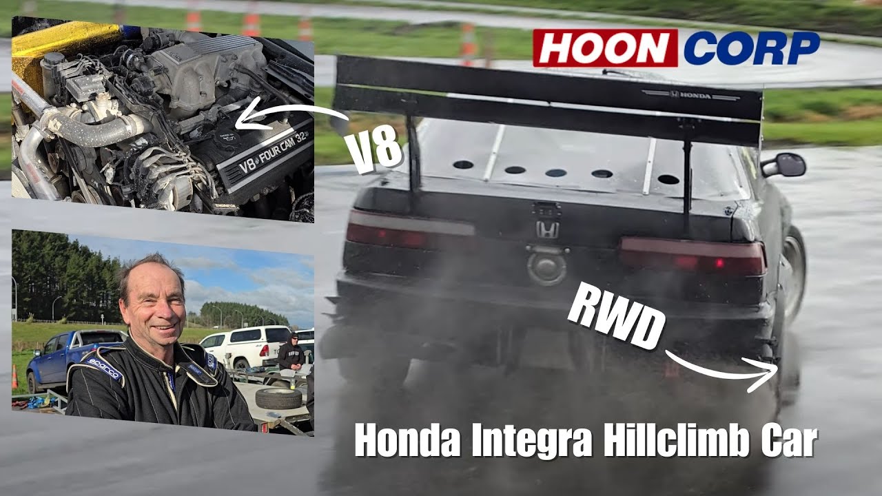 This is a V8 rear wheel drive Honda Integra! - YouTube