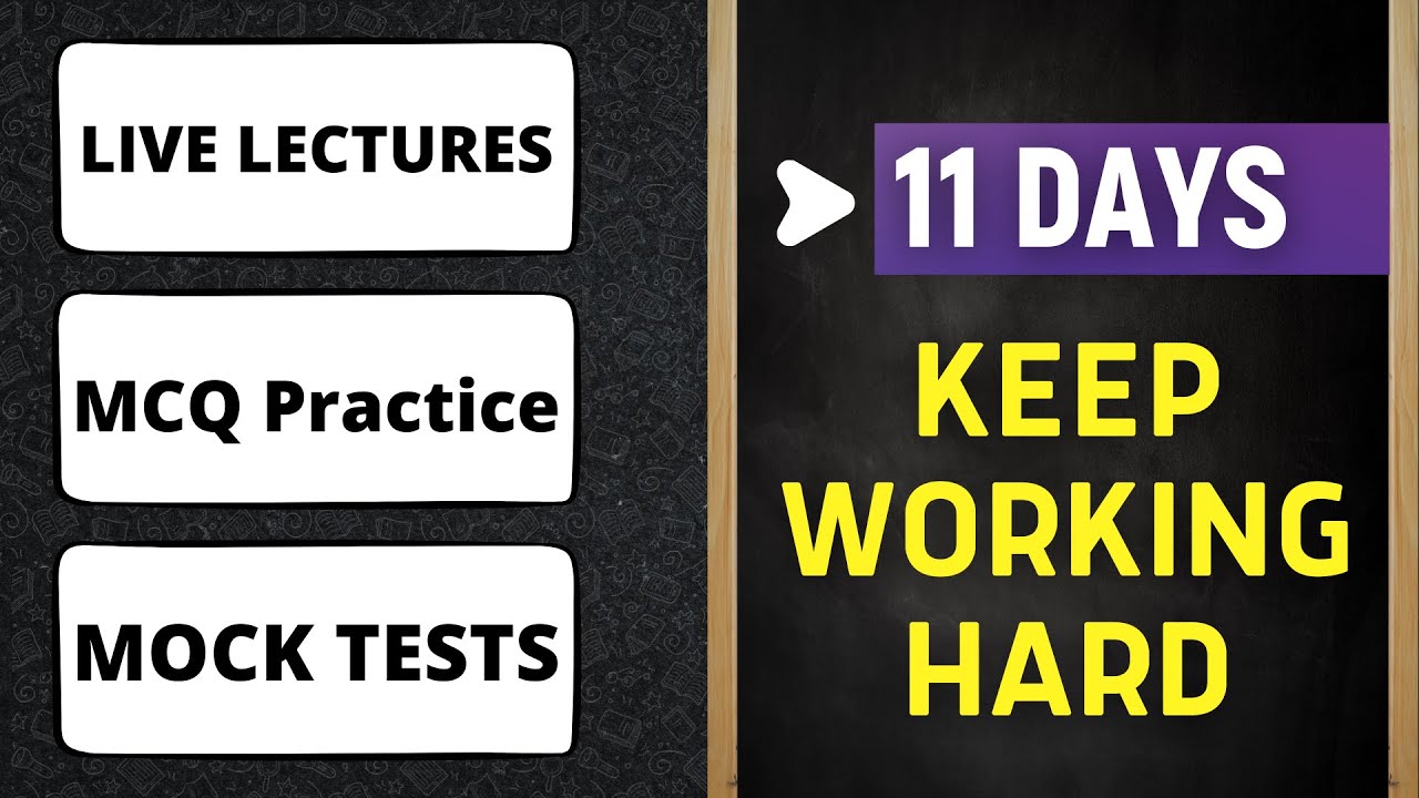 Recommended PLAN for 11 Days Remaining in NEET 2022 - Keep it SIMPLE ...