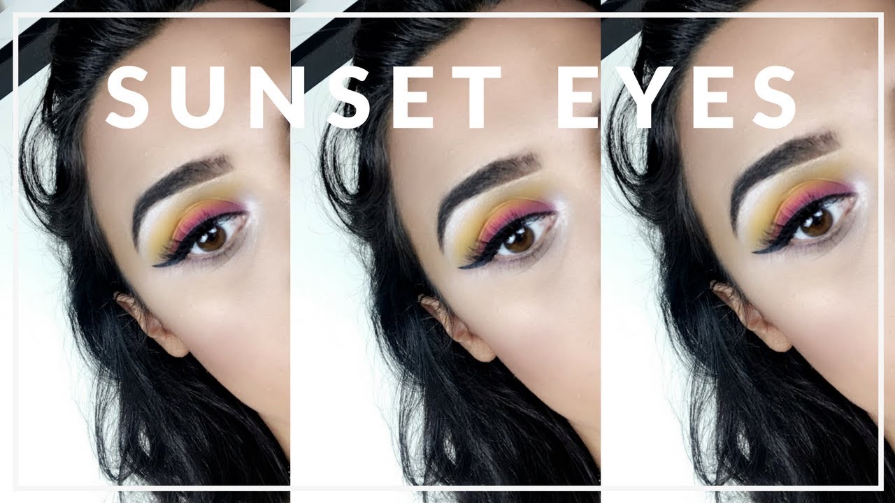 Kiko Wet and Dry Eyeshadow Review + Sunset Eye Tutorial - YouTube