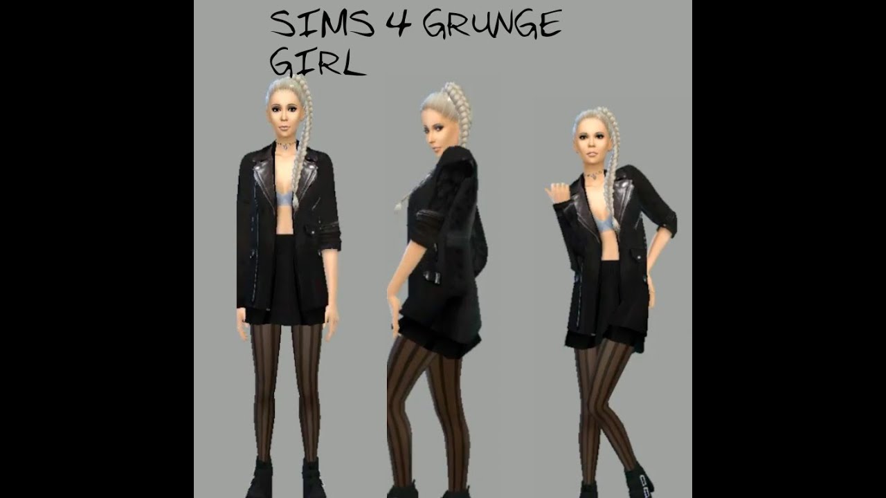 THE SIMS 4 | GRUNGE GIRL - YouTube