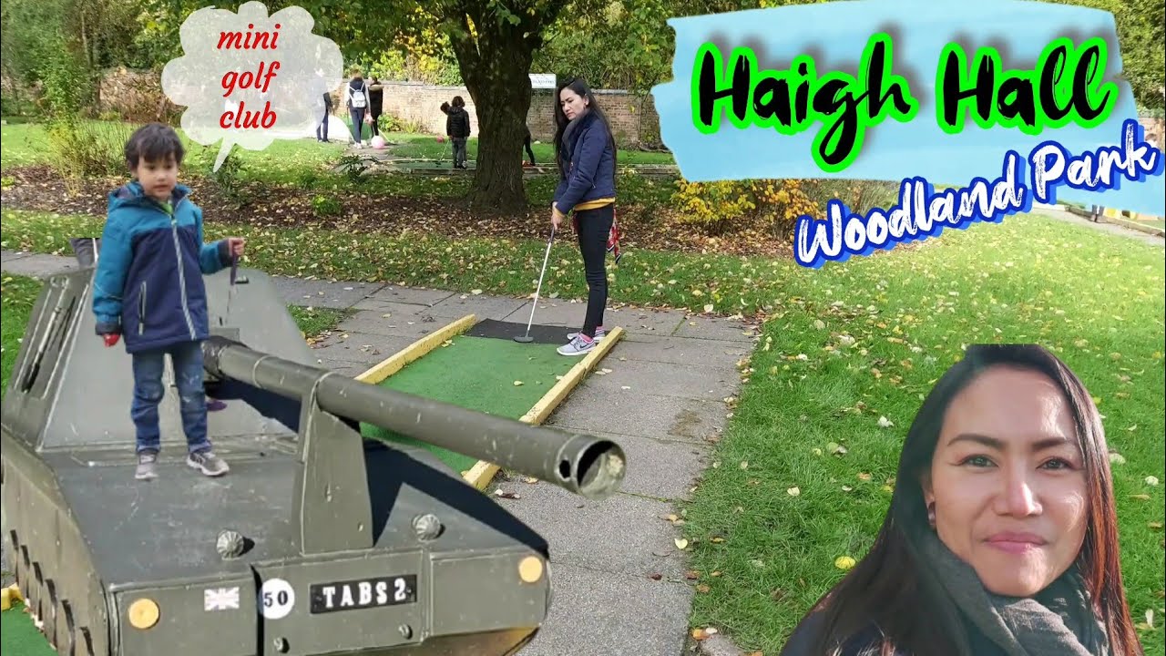 Haigh Woodland Park Wigan | mini golf club | Haigh Hall - YouTube