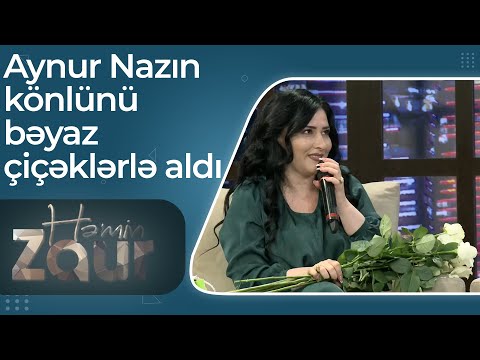 Zaur Kamal Aynur Nazın könlünü bəyaz çiçəklərlə aldı – Həmin Zaur