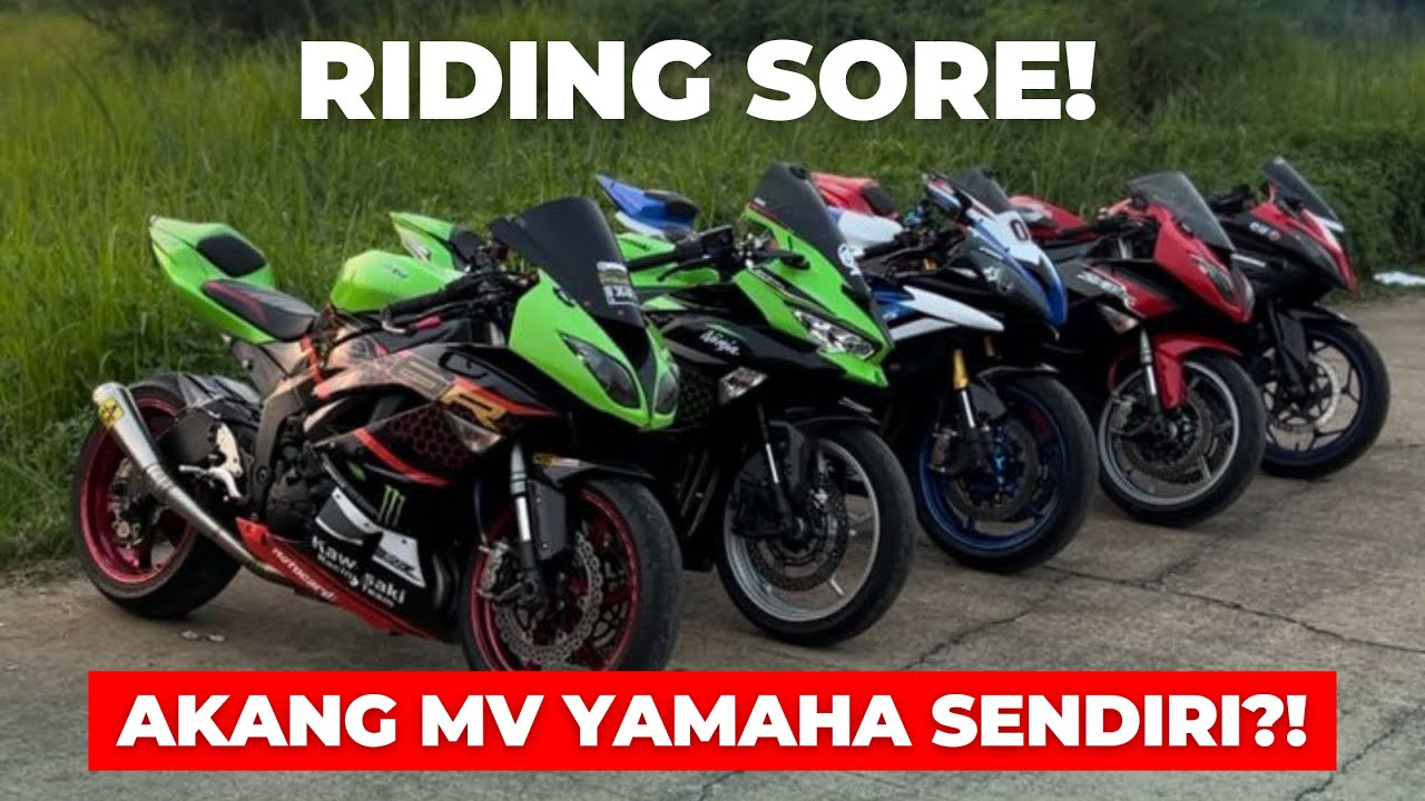 Riding sore ‼️ Akang mv yamaha sendiri yg lain kawasaki ‼️ - YouTube