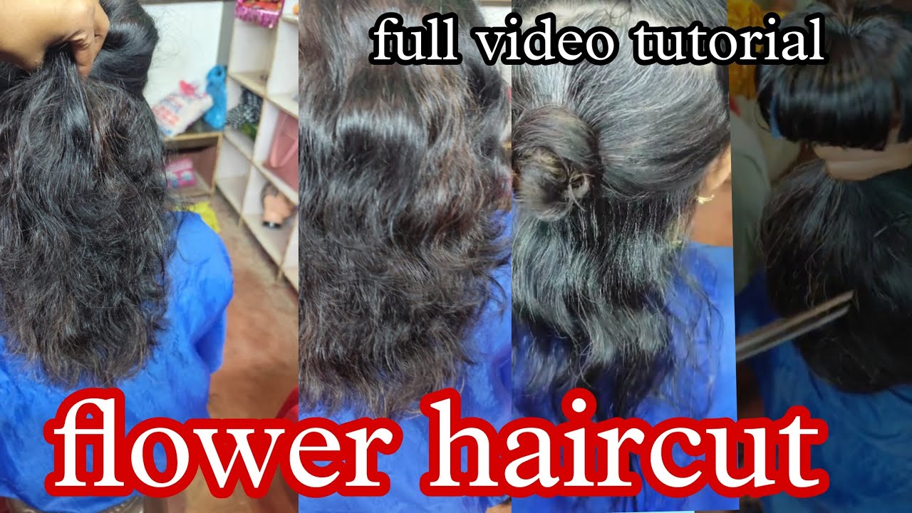 Flower hair cut//#haircut //#tutorial step by step by official kashish ...