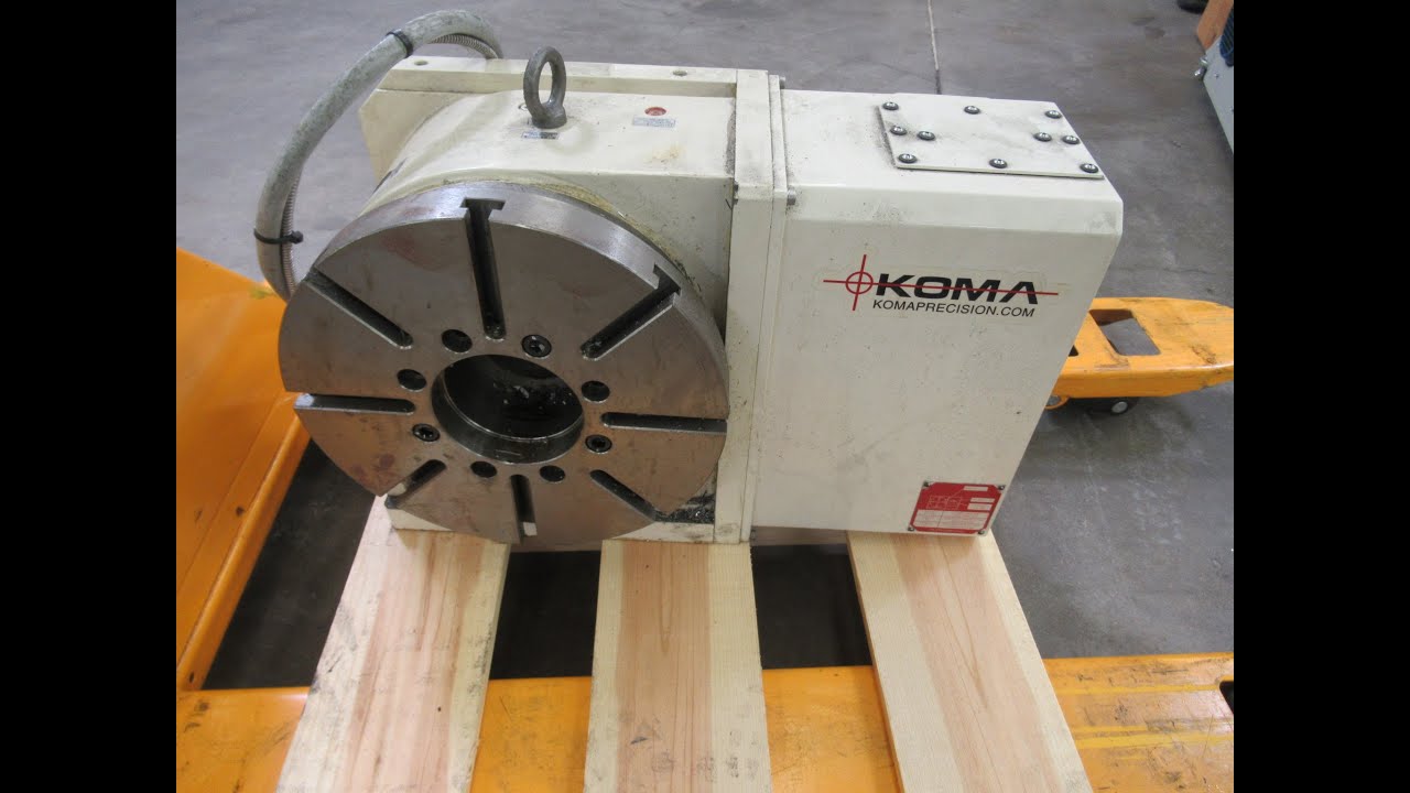 Tsudakoma RNA 320R Full 4th Axis Rotary Table @ Machinesused.com - YouTube