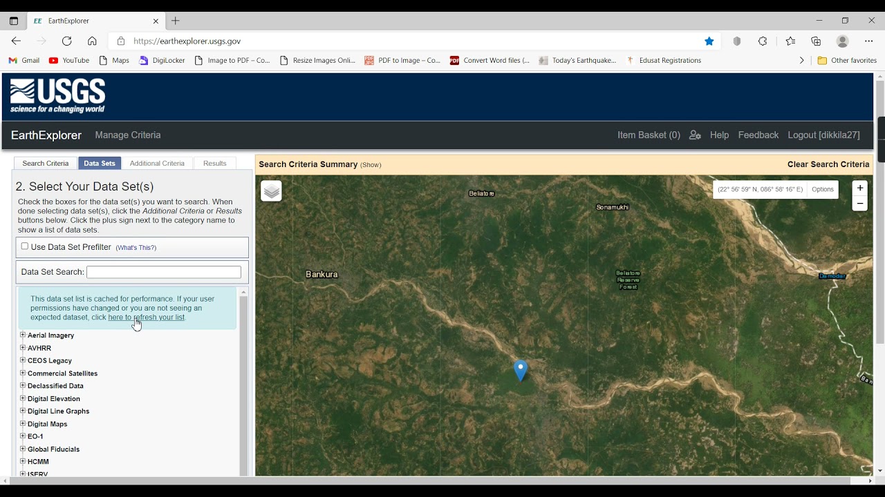 Download satellite data using path and row (USGS Earth Explorer) - YouTube