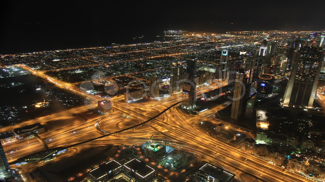 Dubai City Lights. Stock Footage - YouTube