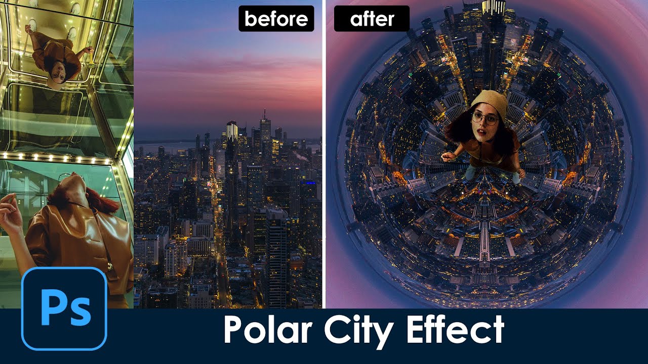 Dramatic Polar city effect in Photoshop| detailed step version ...