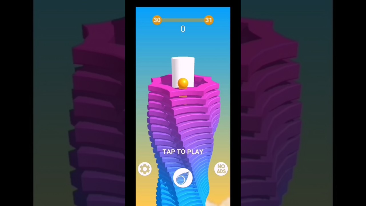 Stack ball #gaming #gamingvideo #gameplaywalkthrough #gameplay #games #gameshorts - YouTube