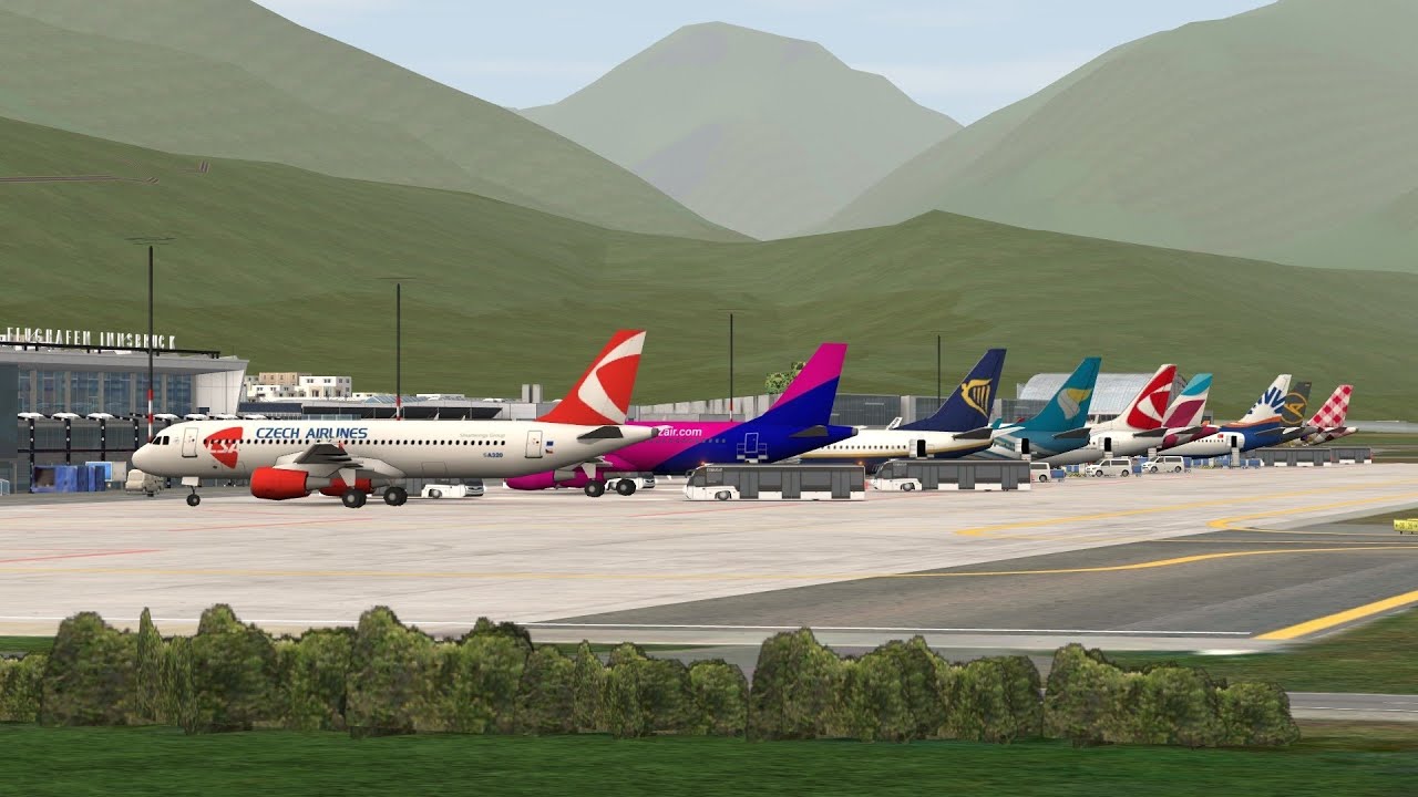World of airport (WOA) gameplay in INN(Innsbruck, Austria) - YouTube