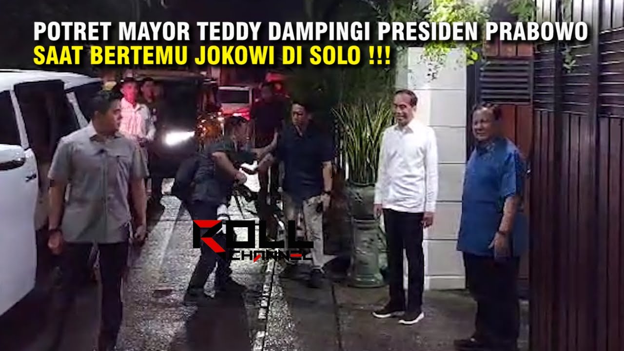 Momen Mayor Teddy Dampingi Presiden Prabowo Saat Bertemu Jokowi Di Solo - YouTube