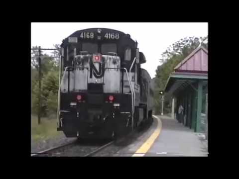 GE U34CH #4168 at Salisbury Mills-Cornwall Station. May 30, 1992.