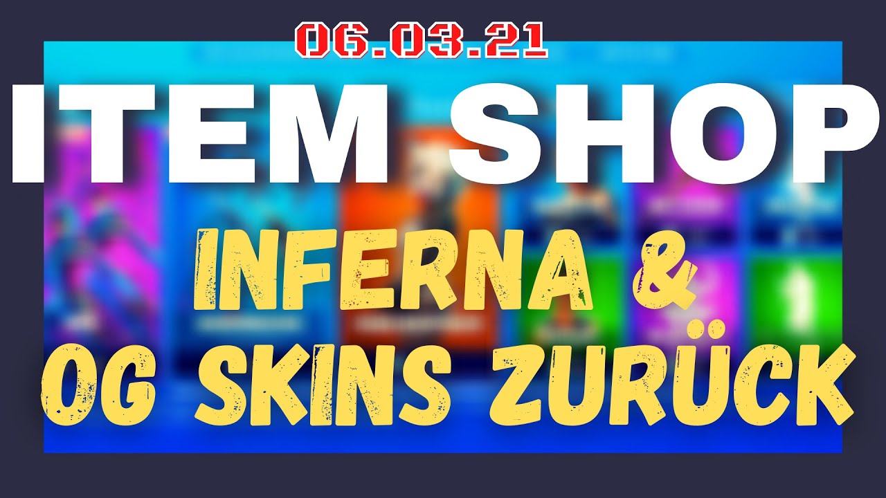 Inferna & OG Skins sind zurück | Fortnite Item Shop von heute | Daily ...
