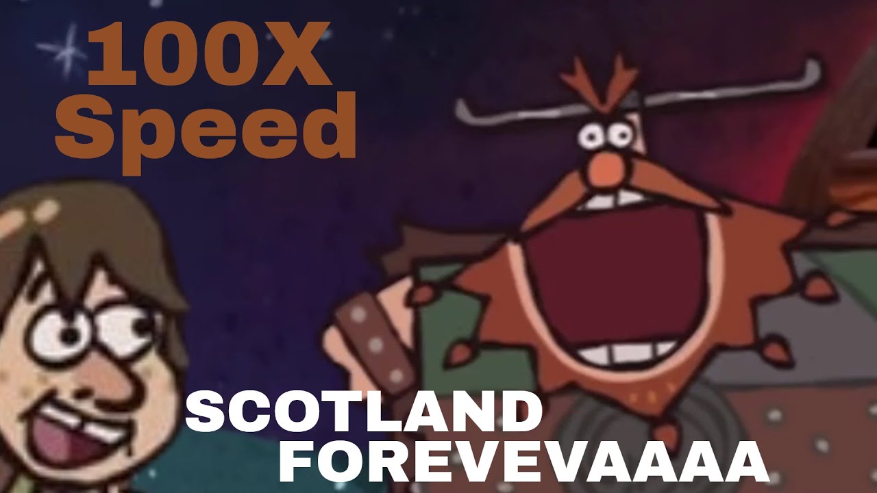 SCOTLAND FOREVER at 2,5,10 and 100 TIMES SPEED - YouTube