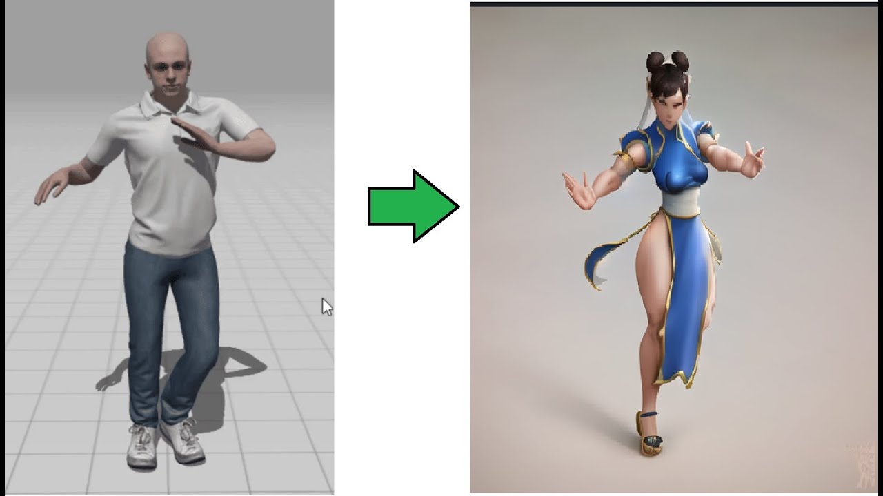 A.I. Animation Street Fighter Dance Video using input video + stable ...