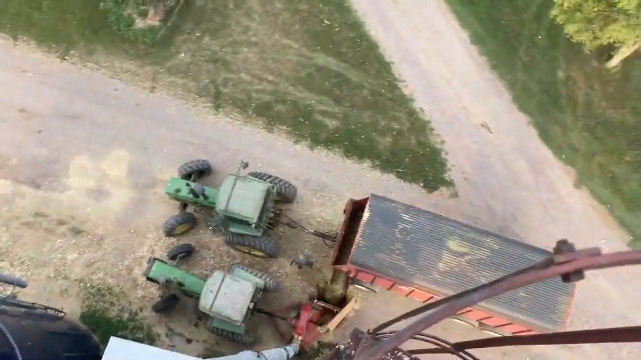 Starting corn silage harvest, filling silos - YouTube