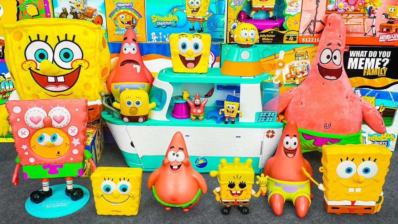 94 Minutes of Satisfying ASMR Unboxing | Adorable Spongebob Cruise Ship ...
