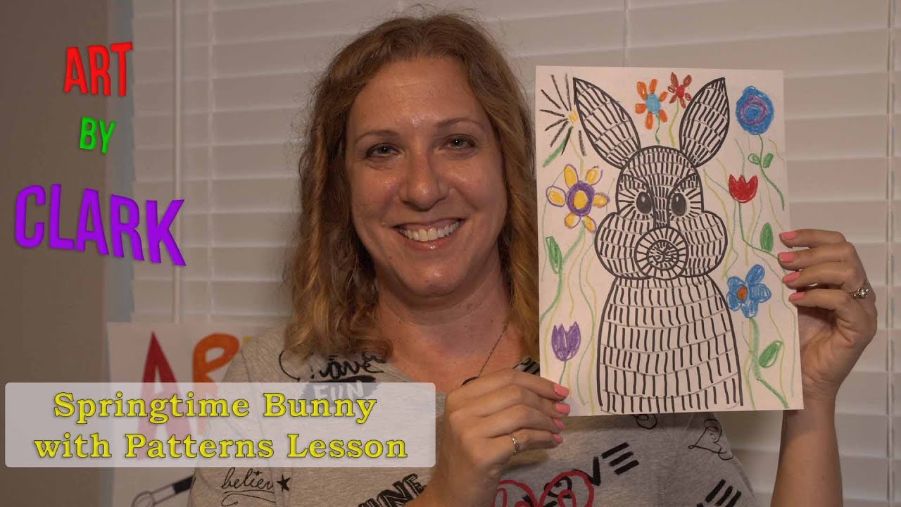 Springtime Bunny with Patterns Lesson - YouTube
