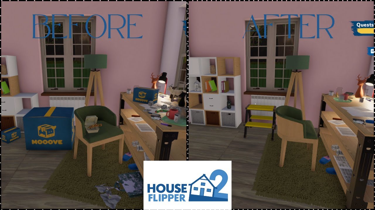 House Flipper 2 EP2: Cleaning and Decorating - YouTube