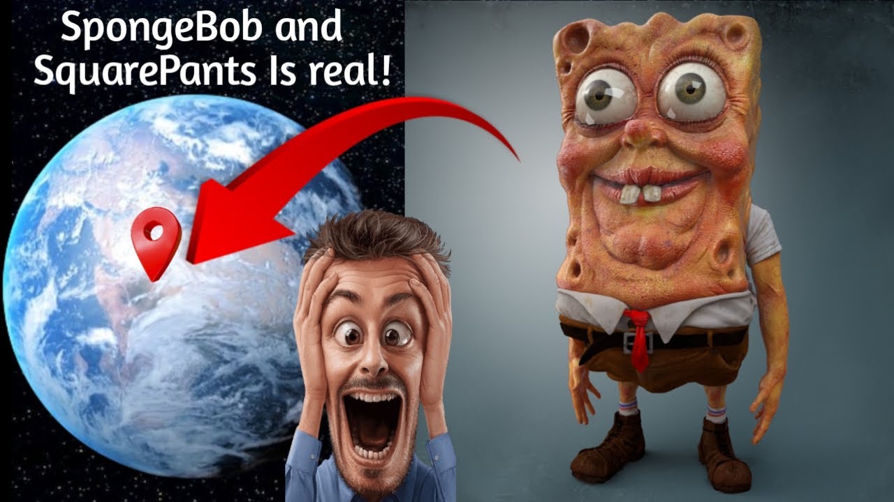 SpongeBob and SquarePants Is Real! 🤯😱 on google maps and google earth 🌎 ...