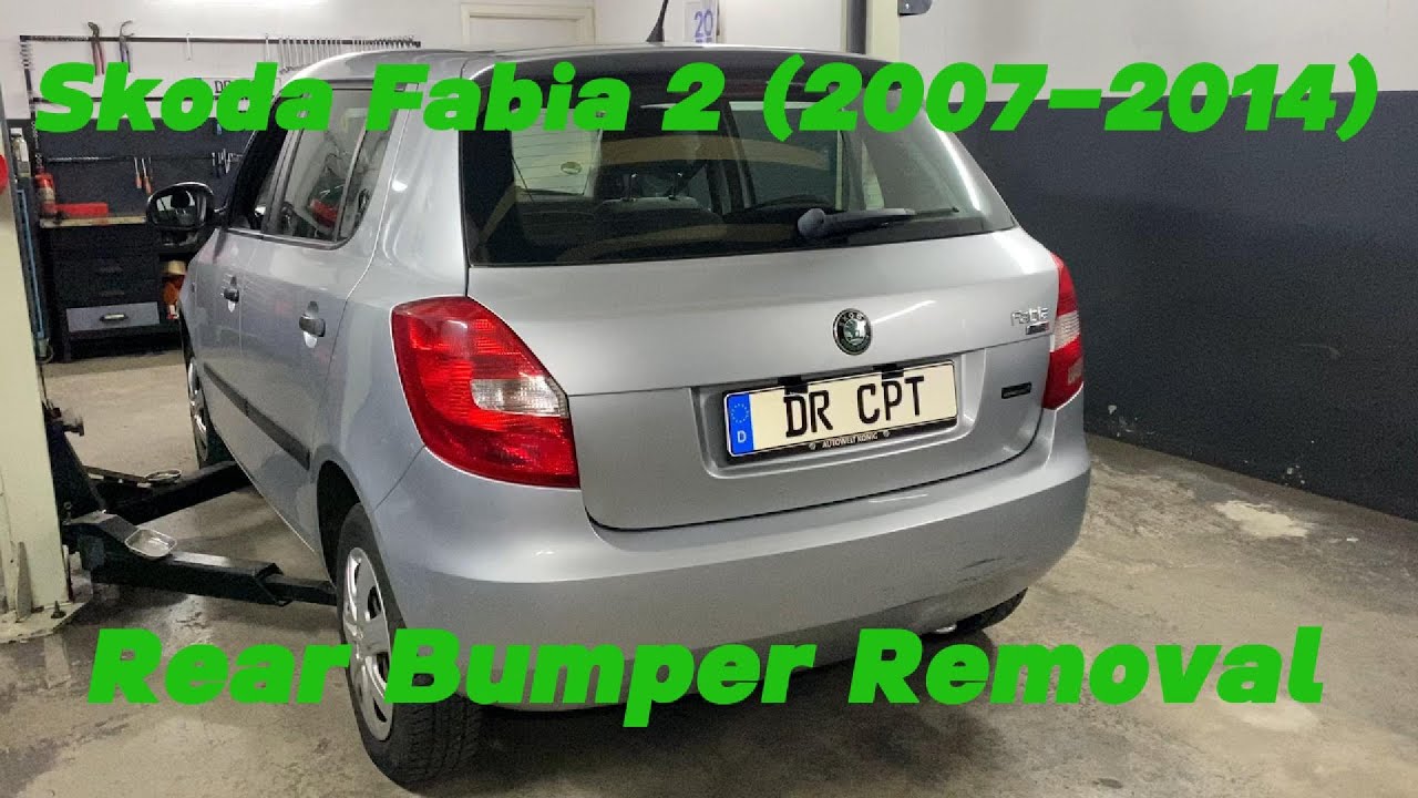 SKODA FABIA REAR BUMPER REMOVAL HOW TO REMOVE REAR BUMPER SKODA FABIA 2 ...