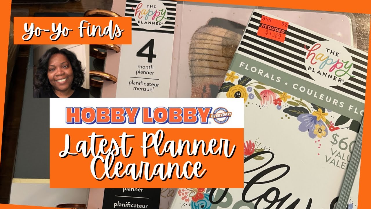 Do you want to see the latest Planner clearance sale? | Hobby Lobby @Yo ...