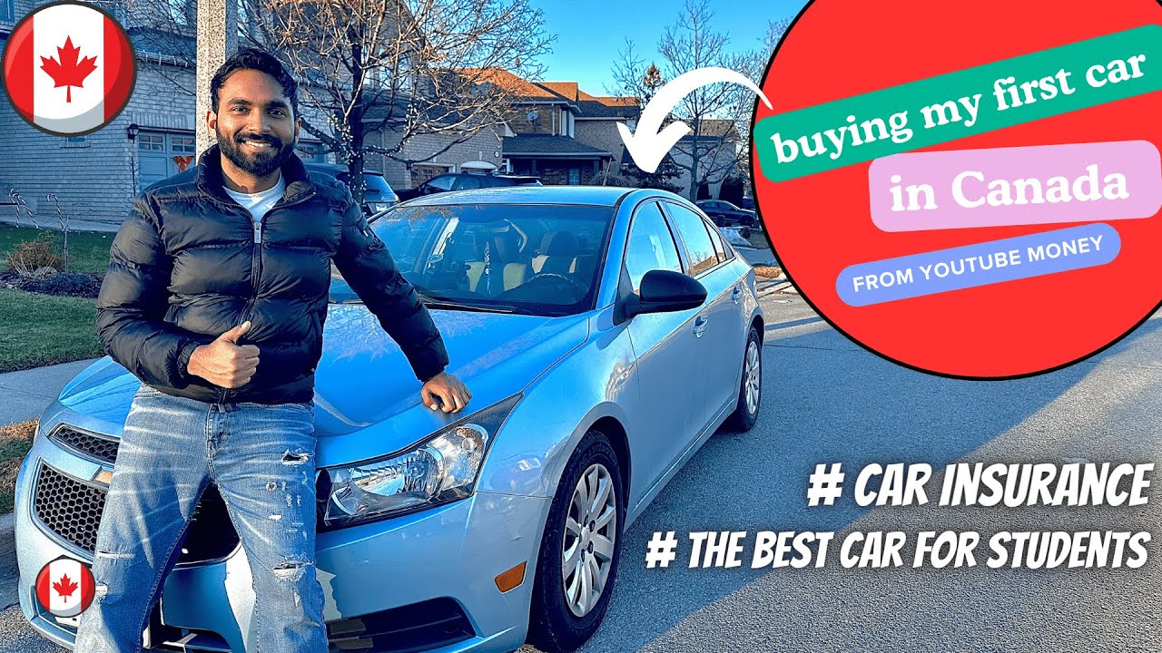 BUYING MY FIRST CAR FROM YOUTUBE MONEY IN CANADA||CAR INSURANCE AND ...