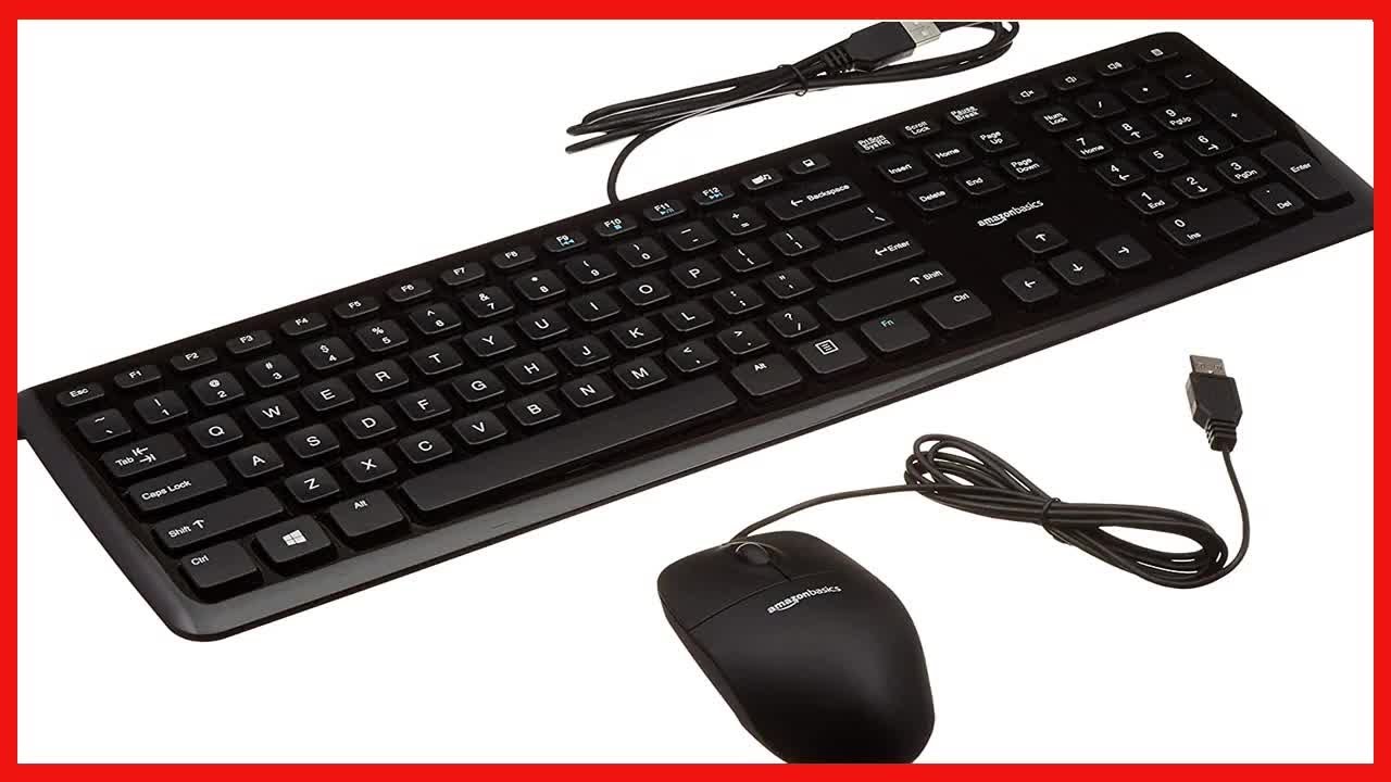 Great product - Amazon Basics USB Wired Computer Keyboard and Wired ...