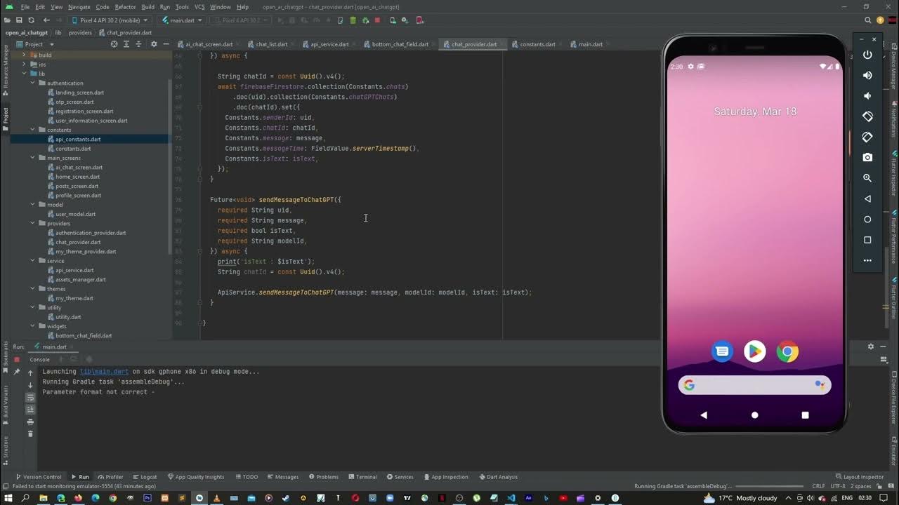 34 Flutter, Firebase and ChatGPT: Dall-E Image Sharing App - Parsing and displaying image ...