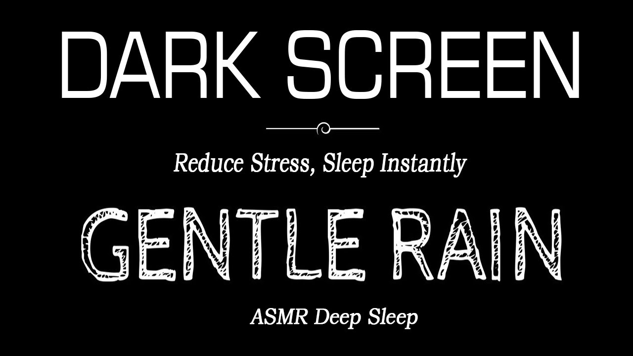 SLEEP with RAIN and THUNDER Sounds BLACK SCREEN | Powerful Thunderstorm ...