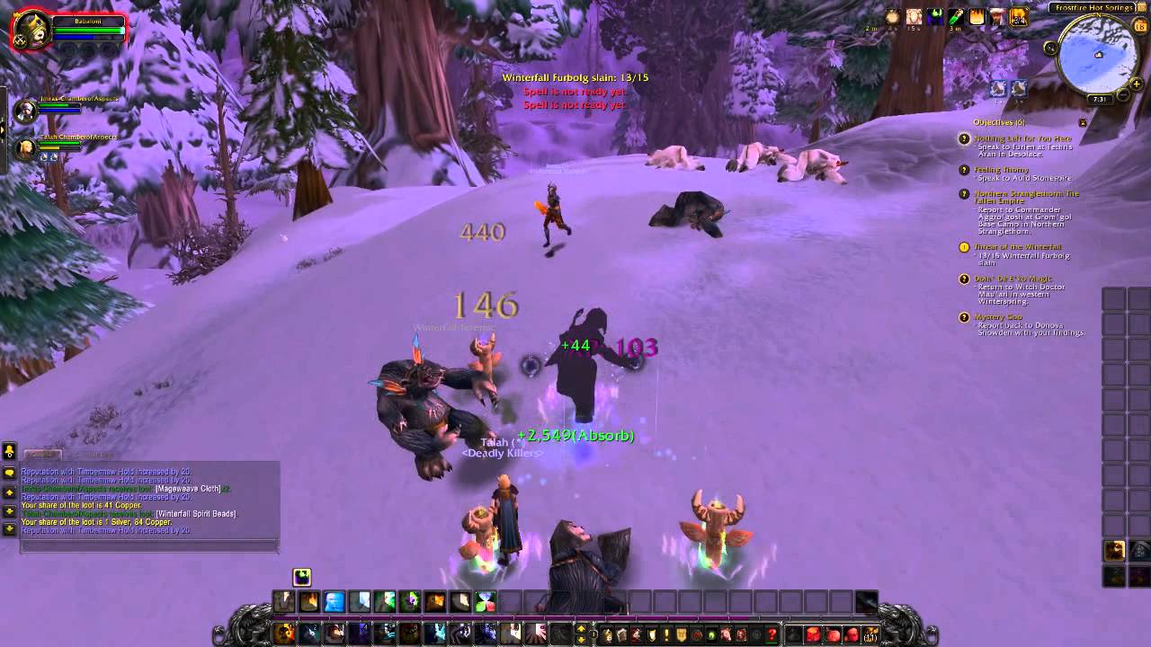 World of Warcraft Threat Of The Winterfall Quest HD - YouTube