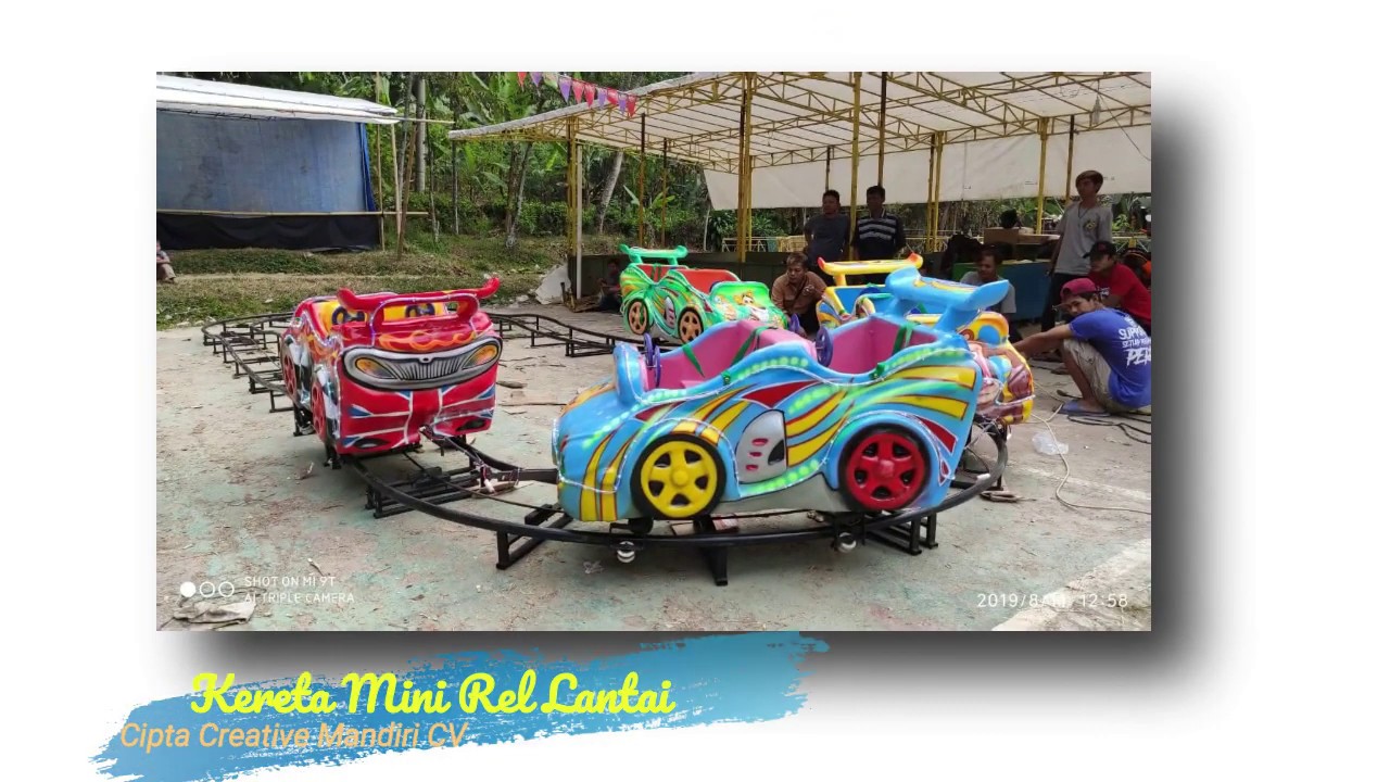 Odong Odong Kereta Mini Rel Bawah | Cipta Creative Mandiri - YouTube