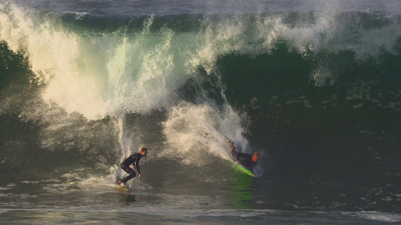 The Wedge, BIG Surf, 7/25/2018 - (4K at 60fps) - YouTube