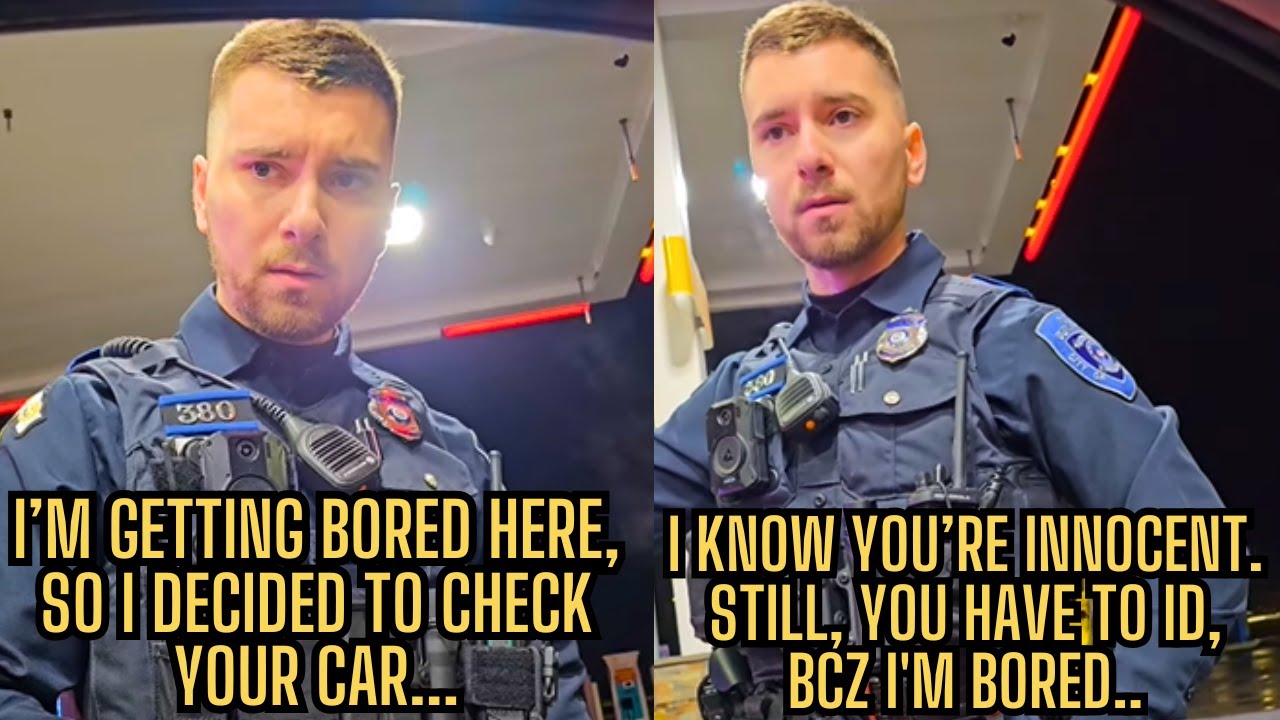 Bored Cop Interrogates Driver For No Reason - YouTube