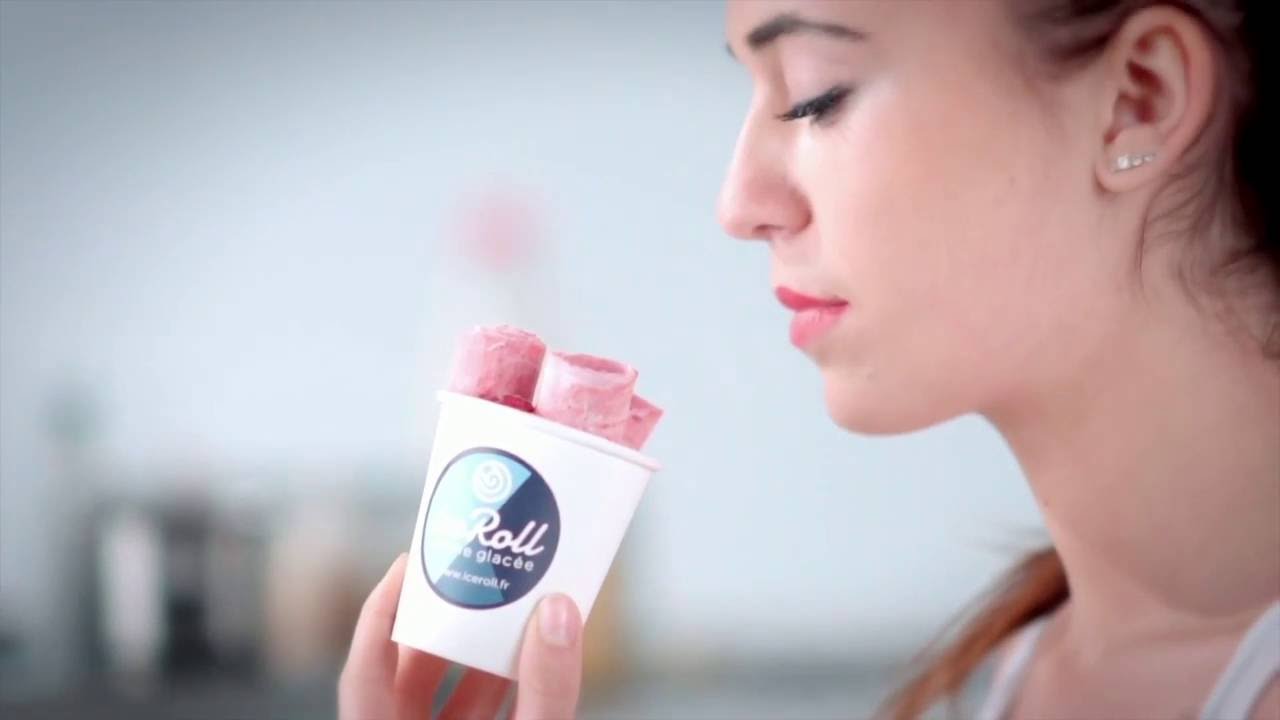 iceRoll, la crème glacée roulée - YouTube