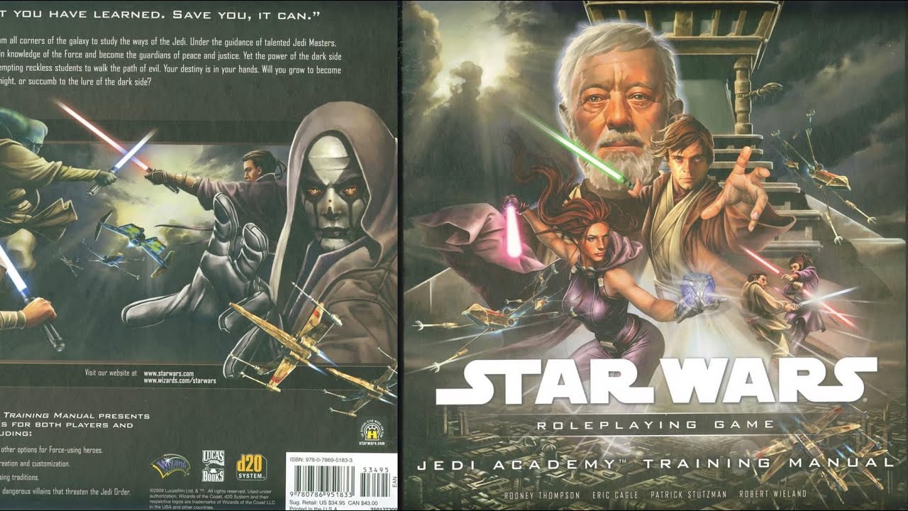 #583 Star Wars Roleplaying Game: Jedi Academy Training Manual 2009 ...