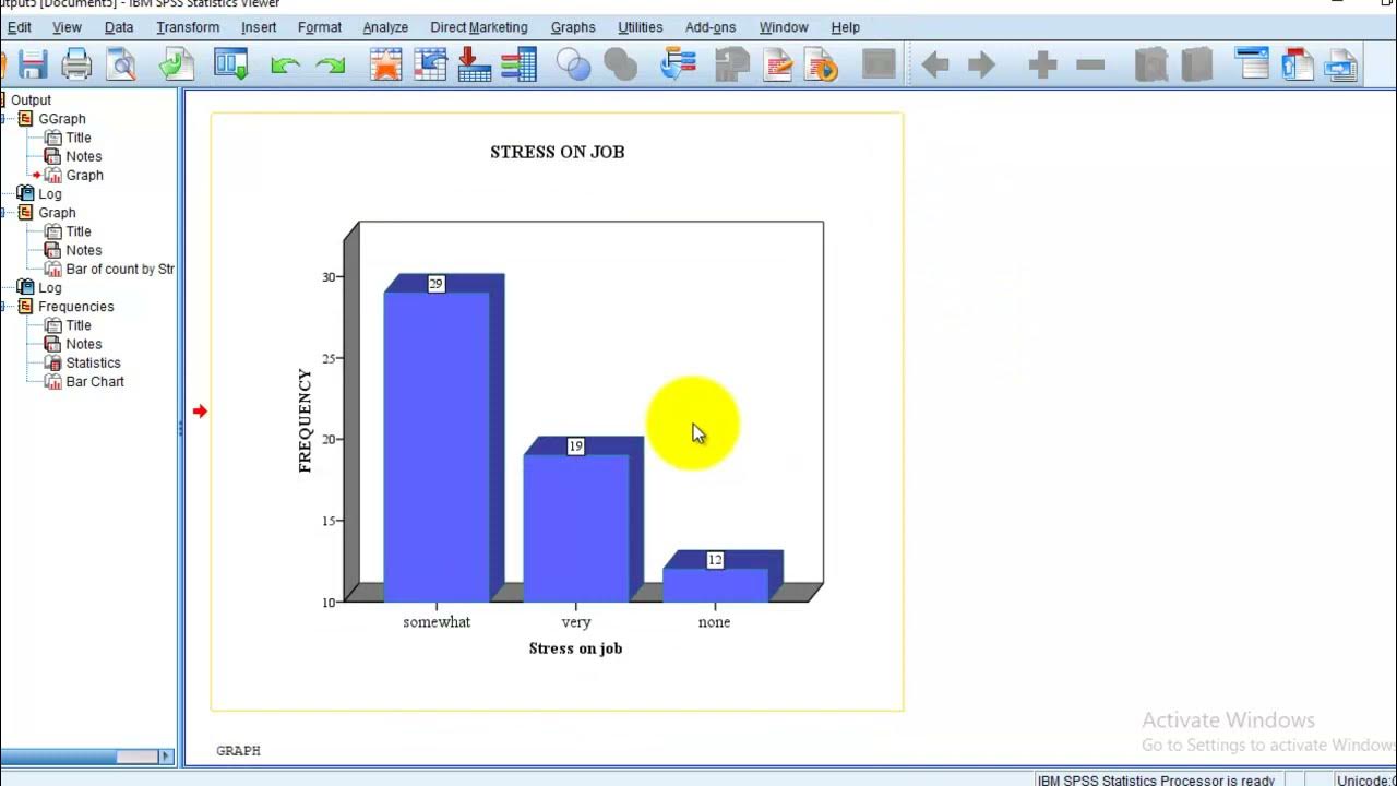 SPSS Tutorial 7 | Create and Edit Simple Bar Chart in SPSS - YouTube