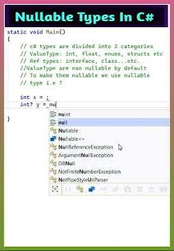 Nullable Types In C# | #shorts | #shortsvideo - YouTube