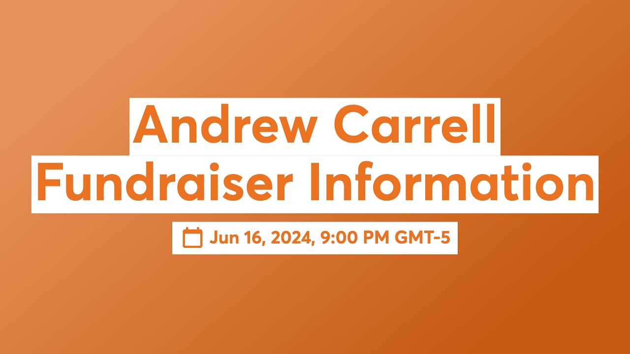 Andrew Carrell Fundraiser Information - YouTube