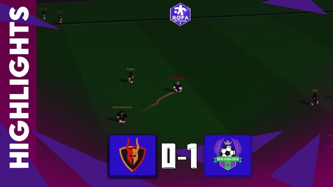 ROFA S23 Gameweek 2 | Division X | Sparta St Ace vs New Robloxia - YouTube