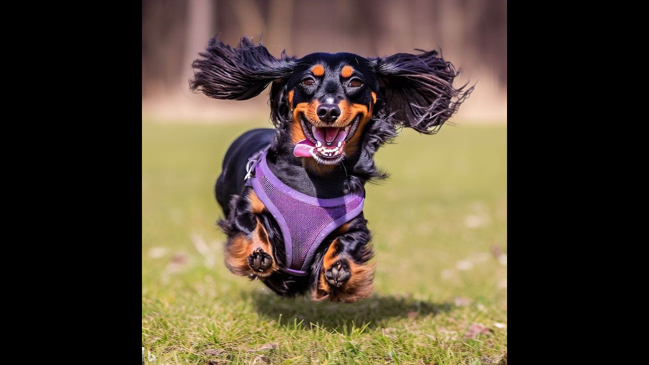 Fun run with dog in park - YouTube