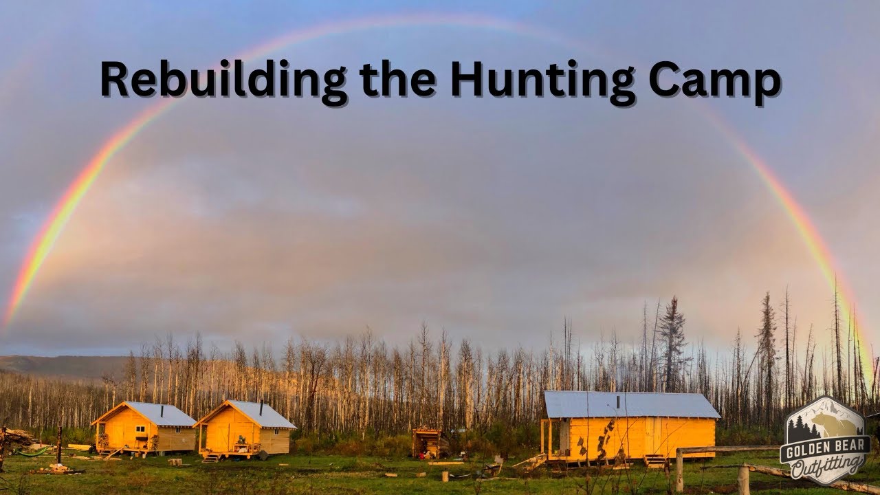 Rebuilding Our Forest Fire Burnt Hunting Camp - YouTube