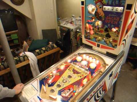 Gottlieb Jacks Open Pinball Machine - YouTube