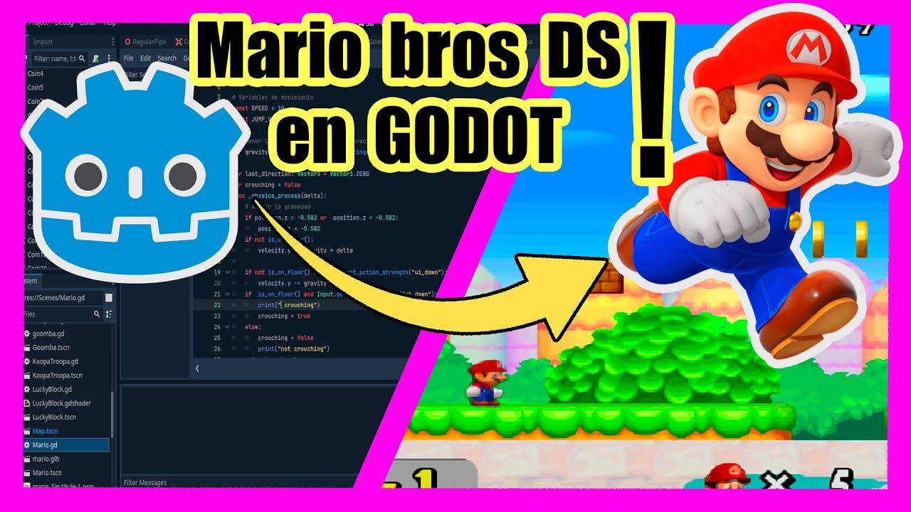 🍄¿Puedo Crear New Super Mario Bros en Godot? ¡El resultado no es lo que ...
