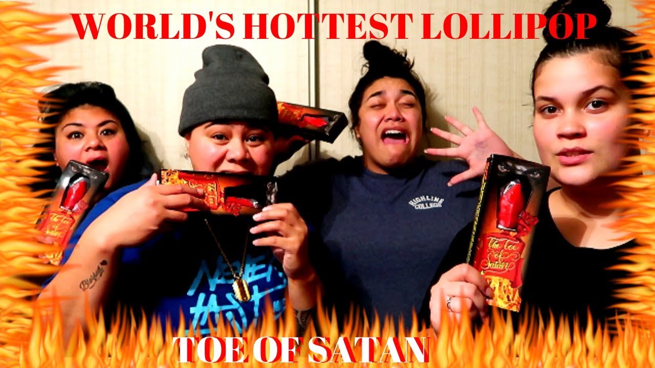 WORLD'S HOTTEST LOLLIPOP CHALLENGE! ( TOE OF SATAN) - YouTube