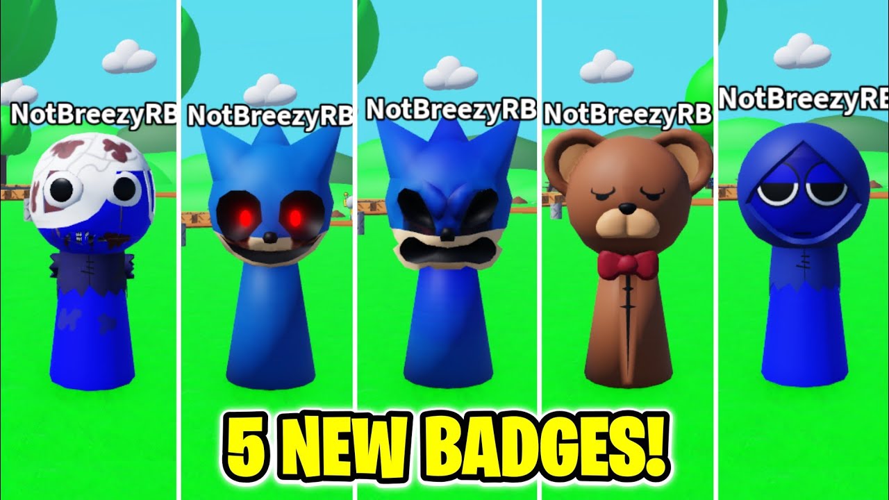 How to get ALL 5 NEW BADGES in SPRUNKI RP 3D! (ROBLOX) - YouTube