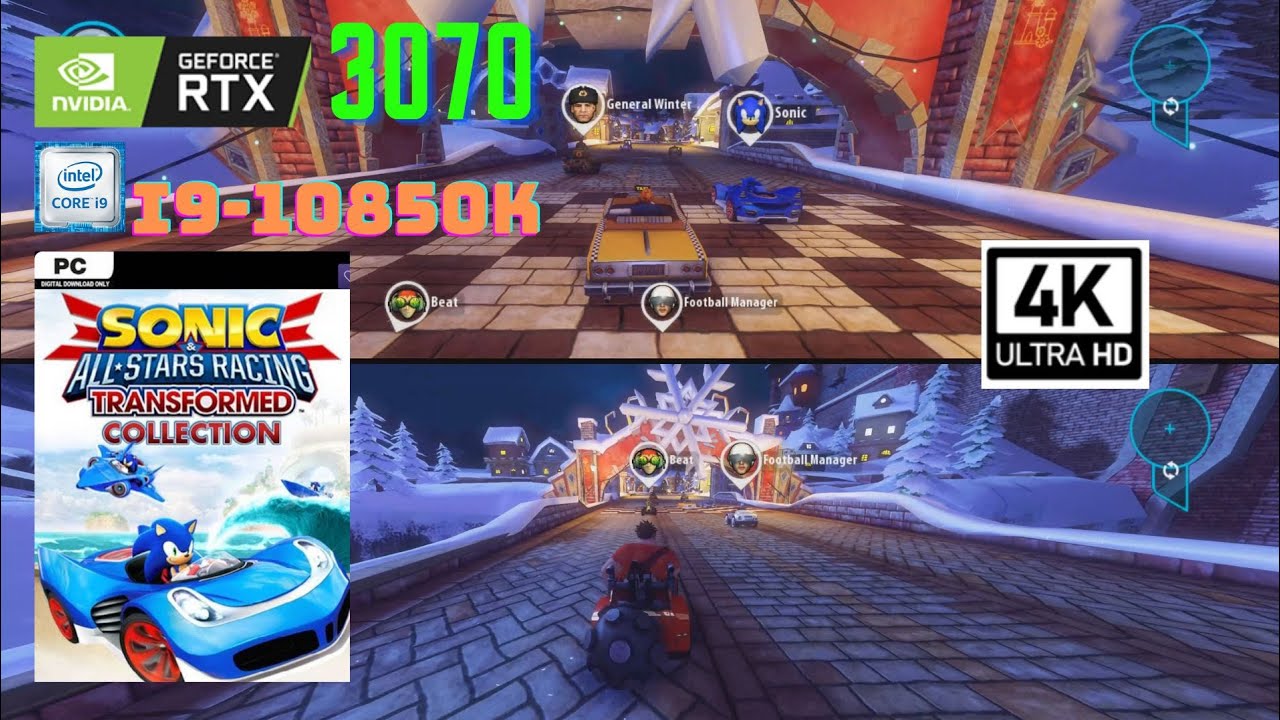 Sonic All Stars Racing Transformed - Splitscreen GP - 4K - YouTube