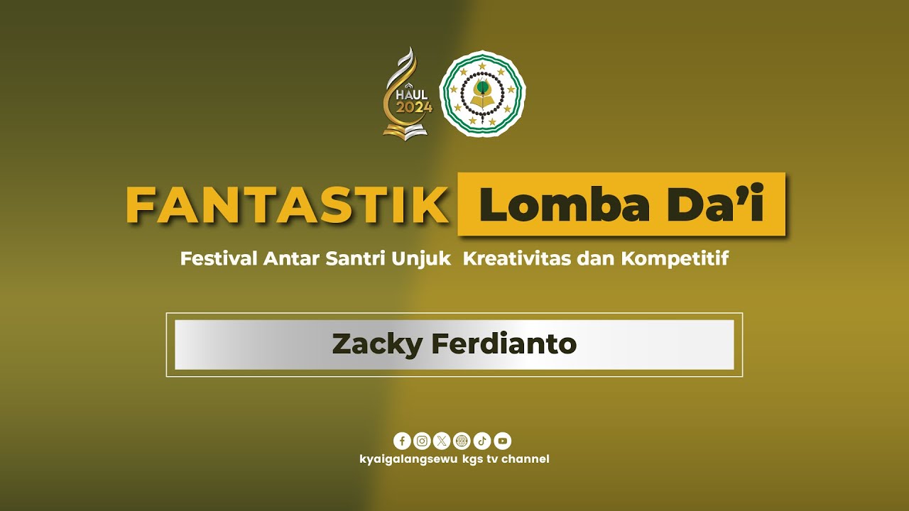 Lomba Da'i || Zacky Ferdianto - YouTube