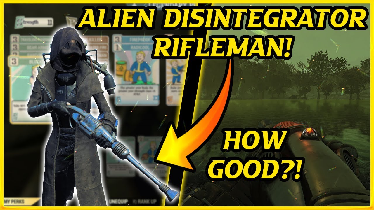 [Fallout 76] - Alien Disintegrator! A Good Choice?! - YouTube